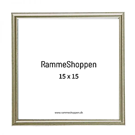 15x15 cm ramme - Sølv polywood ramme - PhoEco 7802